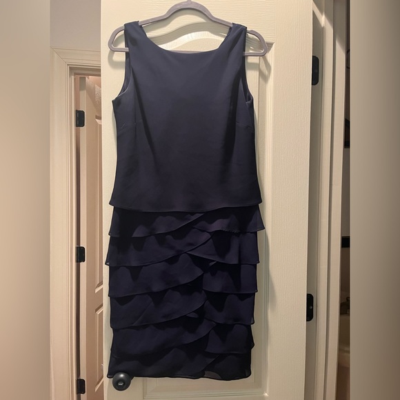 Evan Picone | Dresses | Evan Picone Navy Blue Dress | Poshmark